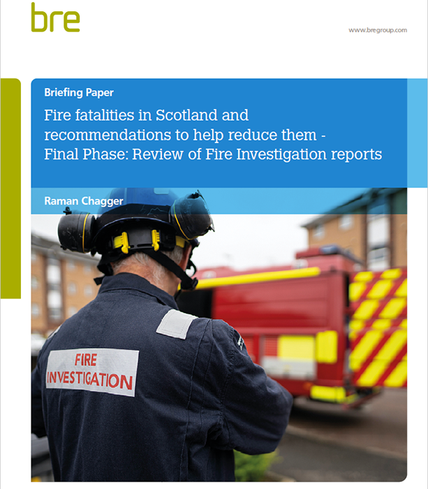 Recommendations to reduce fire fatalities in the home identified in BRE ...